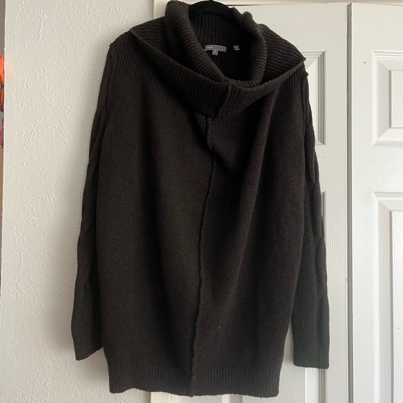 Vince | Sweaters | Vince Merino Wool Camel Hair Cozy Dark Chocolate ...
